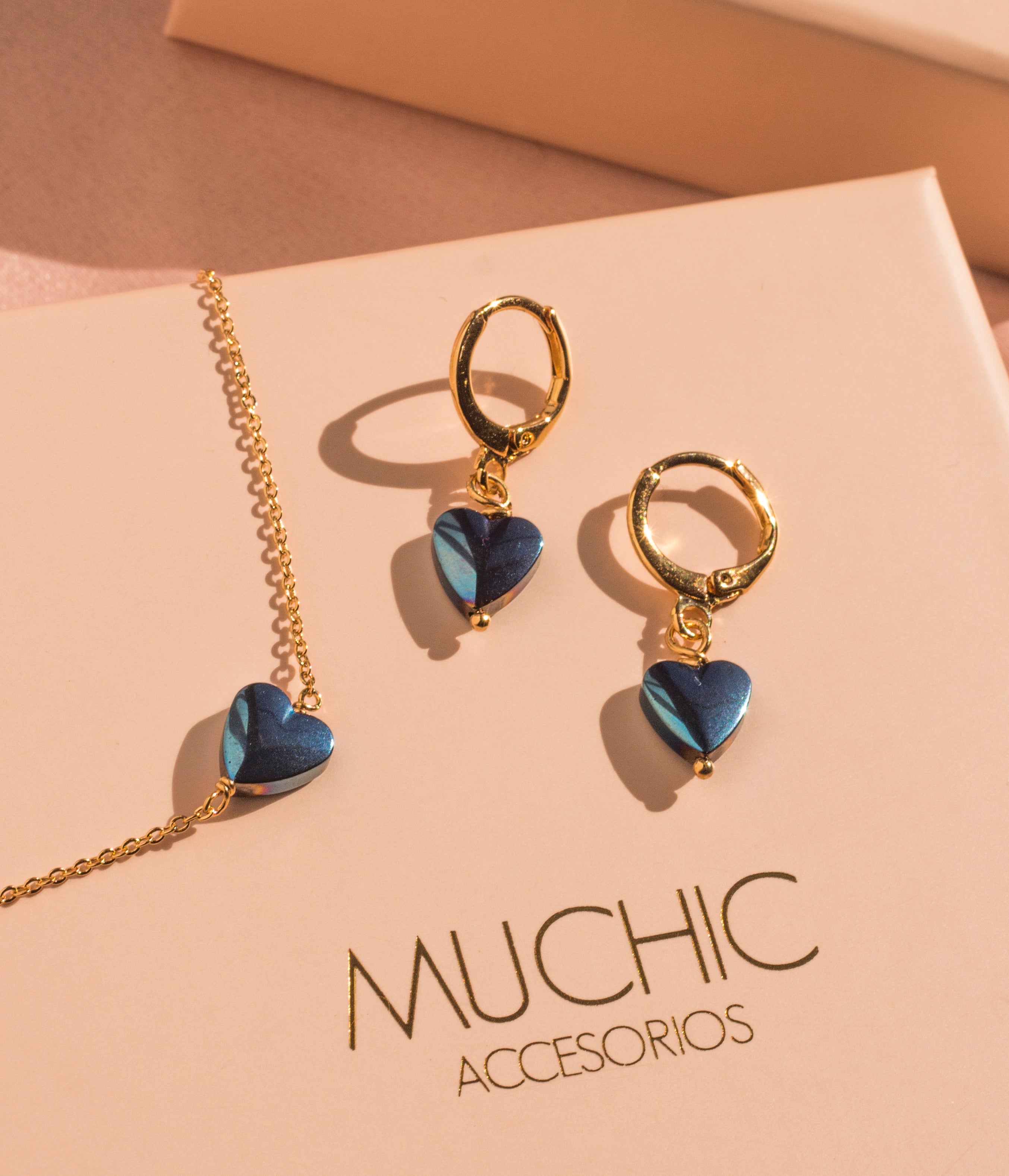 Blue Heart Set – muchic accesorios